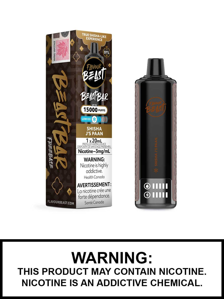 Shisha J's Paan Beast Bar 15K Disposable Vape - Flavour Beast