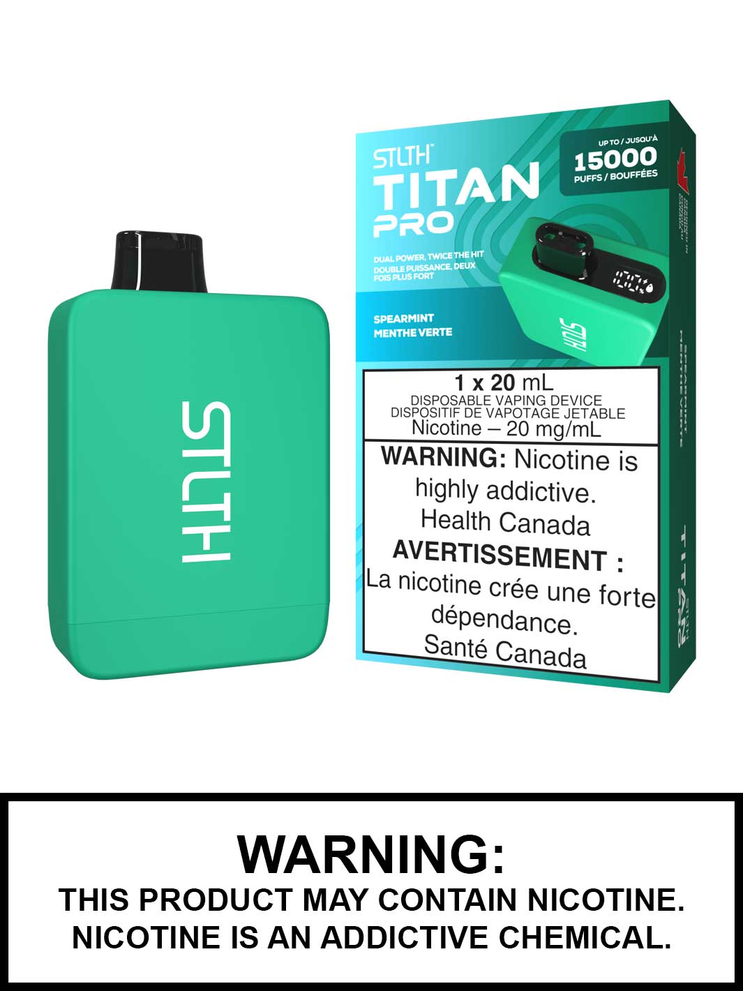 STLTH Titan Pro Disposable Vape, 15000 Puffs – Vape360