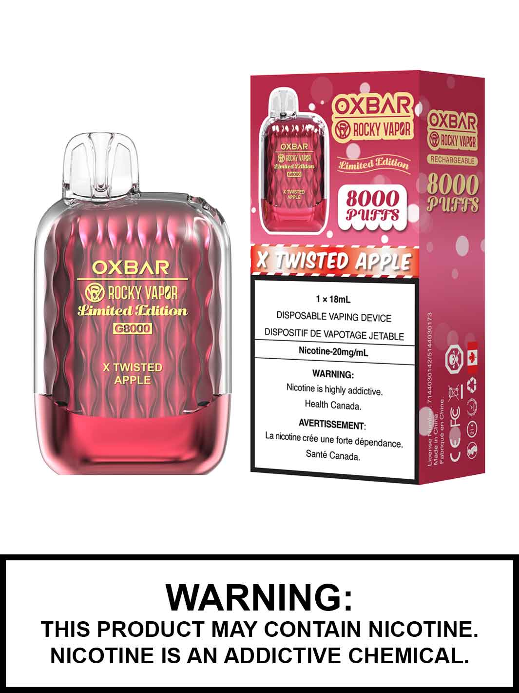 Oxbar G8000 Disposable Vape, 8000 Puffs – Vape360